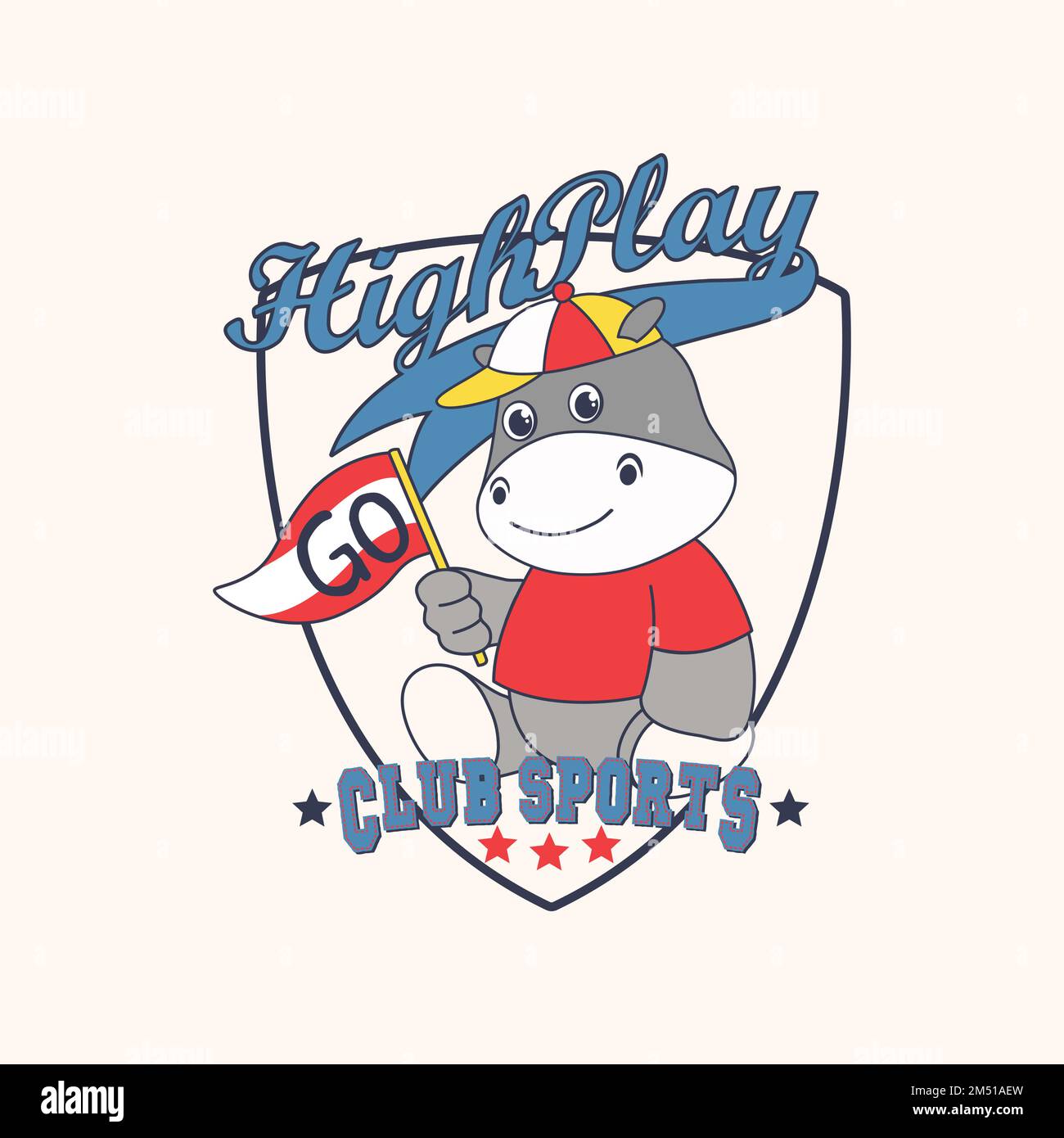 Cute hippopotamus giraffe elephant Stock Vector Images - Alamy