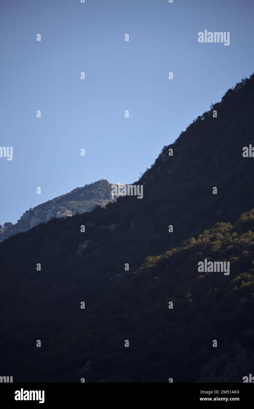 Mountain ridge on a cloudy day before a rainfall Stock Photo - Alamy
