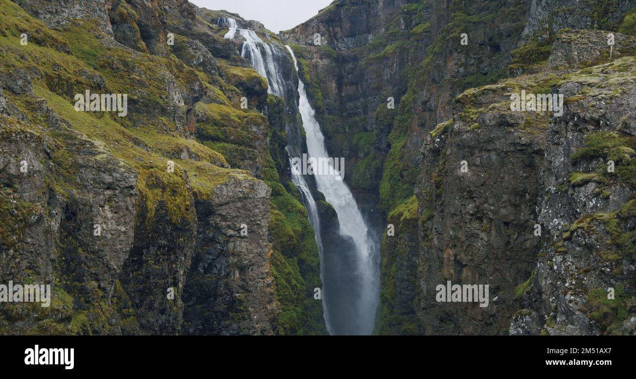 The second tallest Icelandic waterfall Glymur Majestic valley in ...