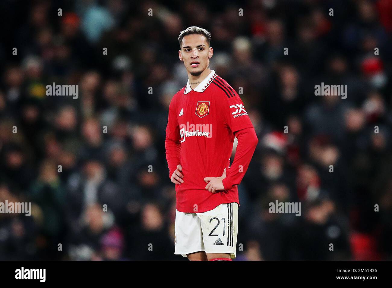 Manchester United's Antony during the Carabao Cup fourth round match at ...