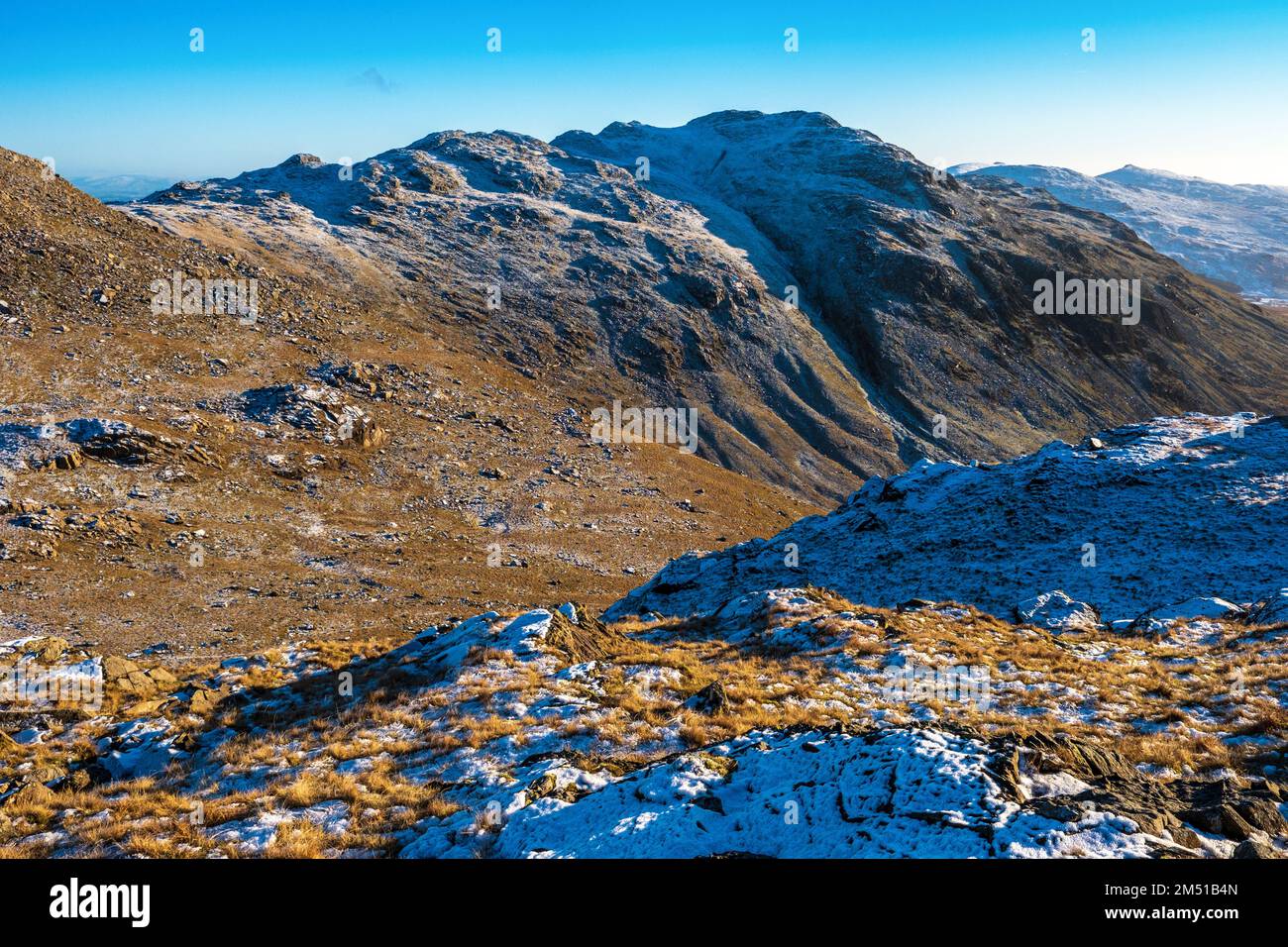 Crinkle Crags in winter. Lake District National Park, Cumbria, UK Stock ...