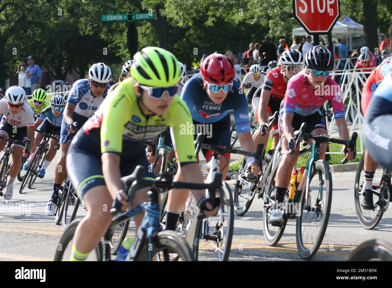 Women's Cycling at the Lake Bluff Criterium 2022 during the ...