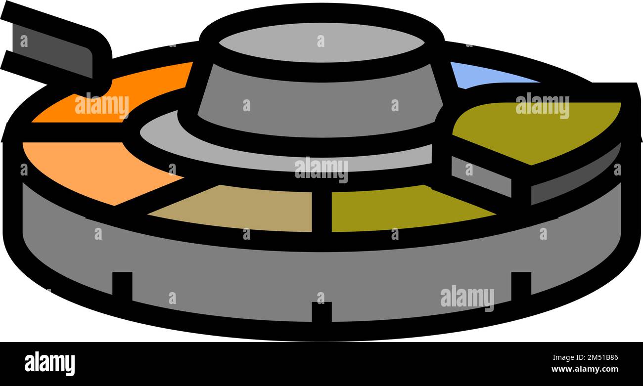 copper smelter cast anodes color icon vector illustration Stock Vector ...