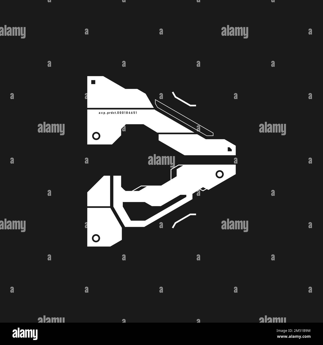 Cyberpunk arrow. Futuristic interface cyber element. Cyberpunk pointer ...