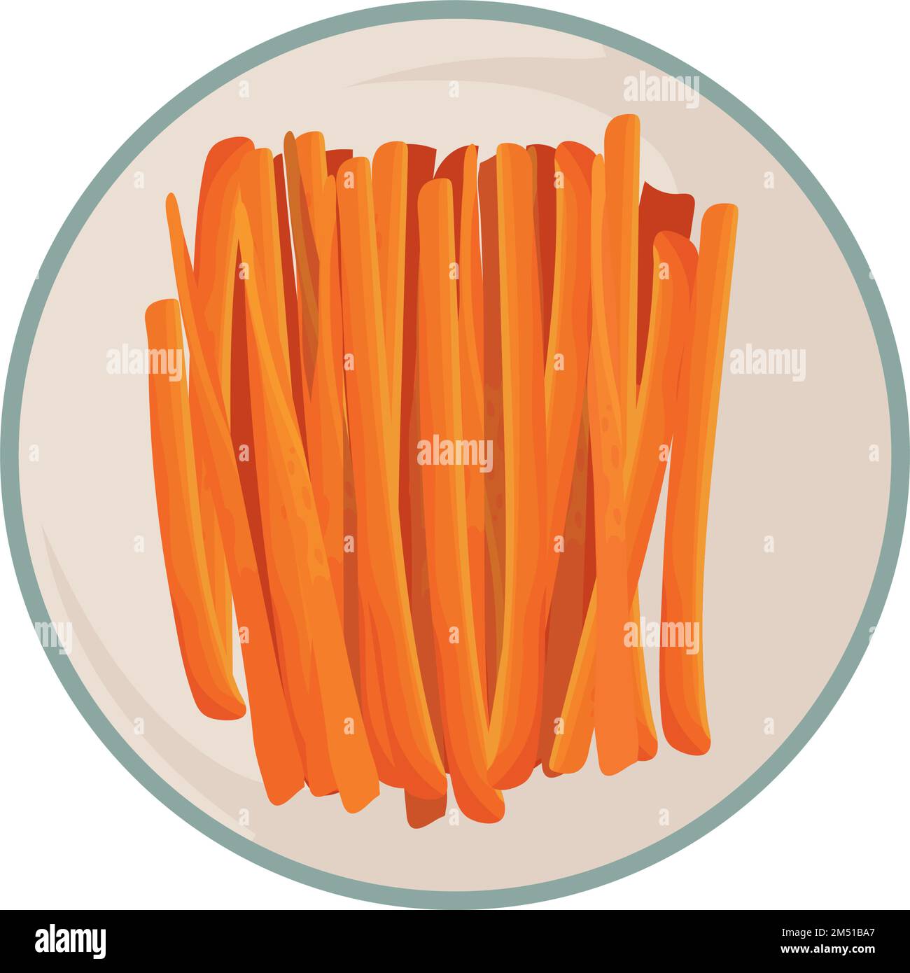 Carrot sticks isolated Stock Vector Images - Alamy