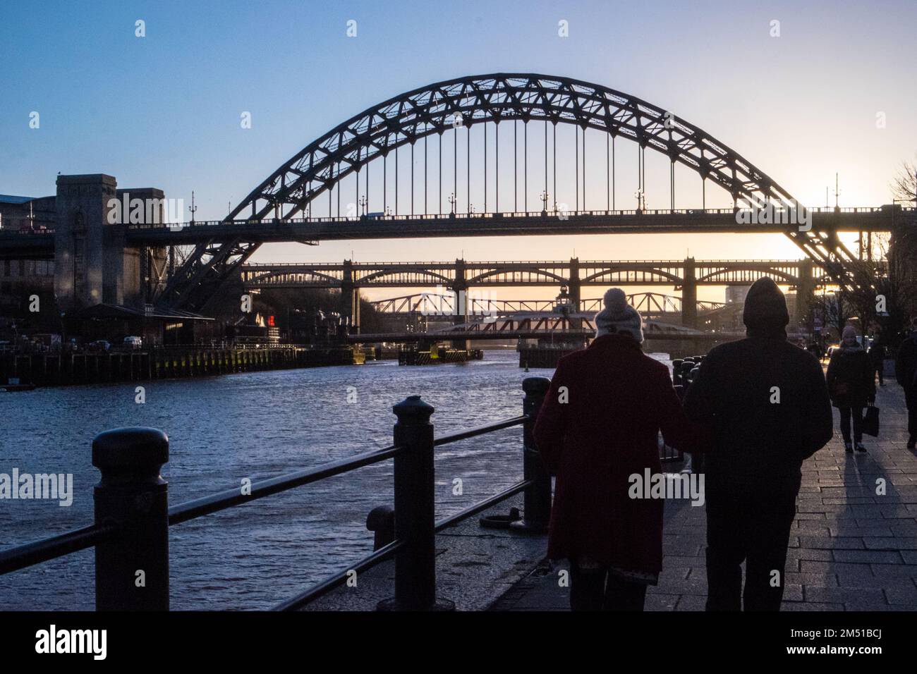 Iconic,Tyne Bridge,bridge,bridges,River Tyne,at,sundown,sunset ...