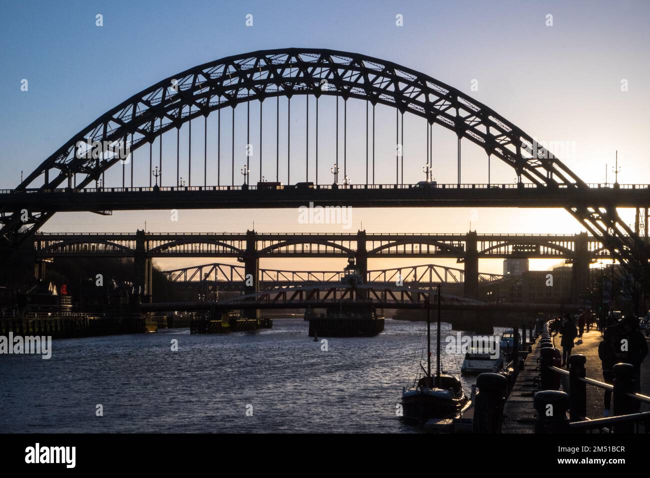 Iconic,Tyne Bridge,bridge,bridges,River Tyne,at,sundown,sunset ...