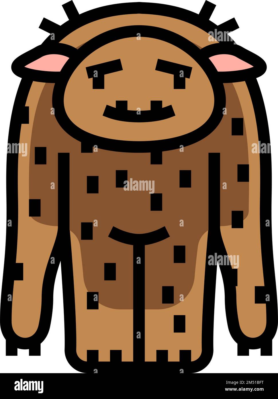 beast monster alien color icon vector illustration Stock Vector Image ...