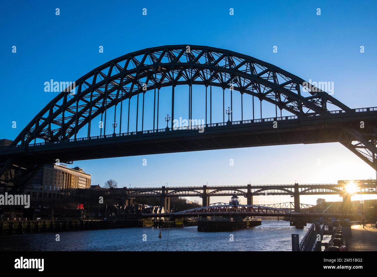 Iconic,Tyne Bridge,bridge,bridges,River Tyne,at,sundown,sunset ...