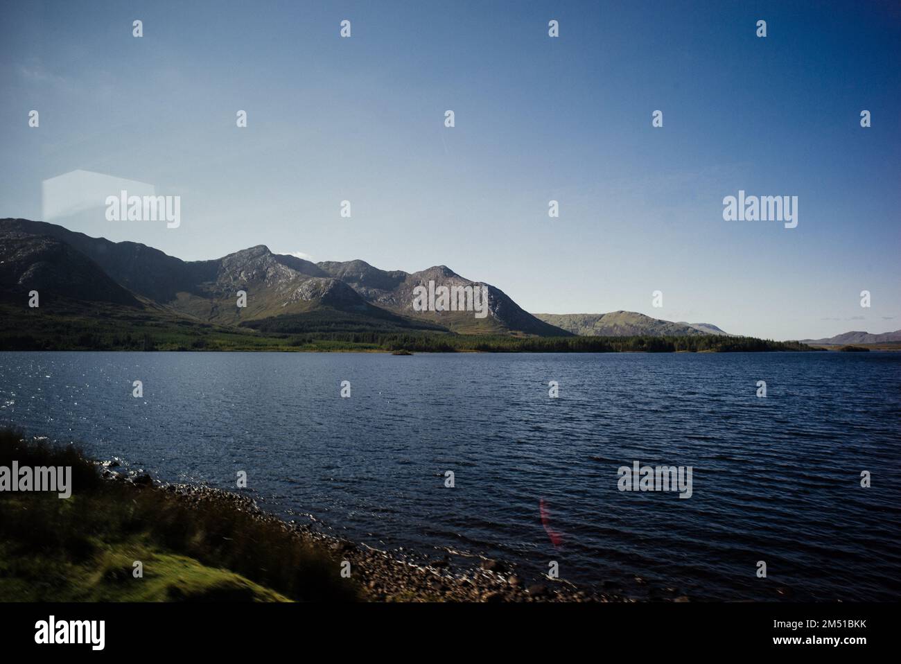 A beautiful shot of the landscape at Connemara National Park in Ireland ...