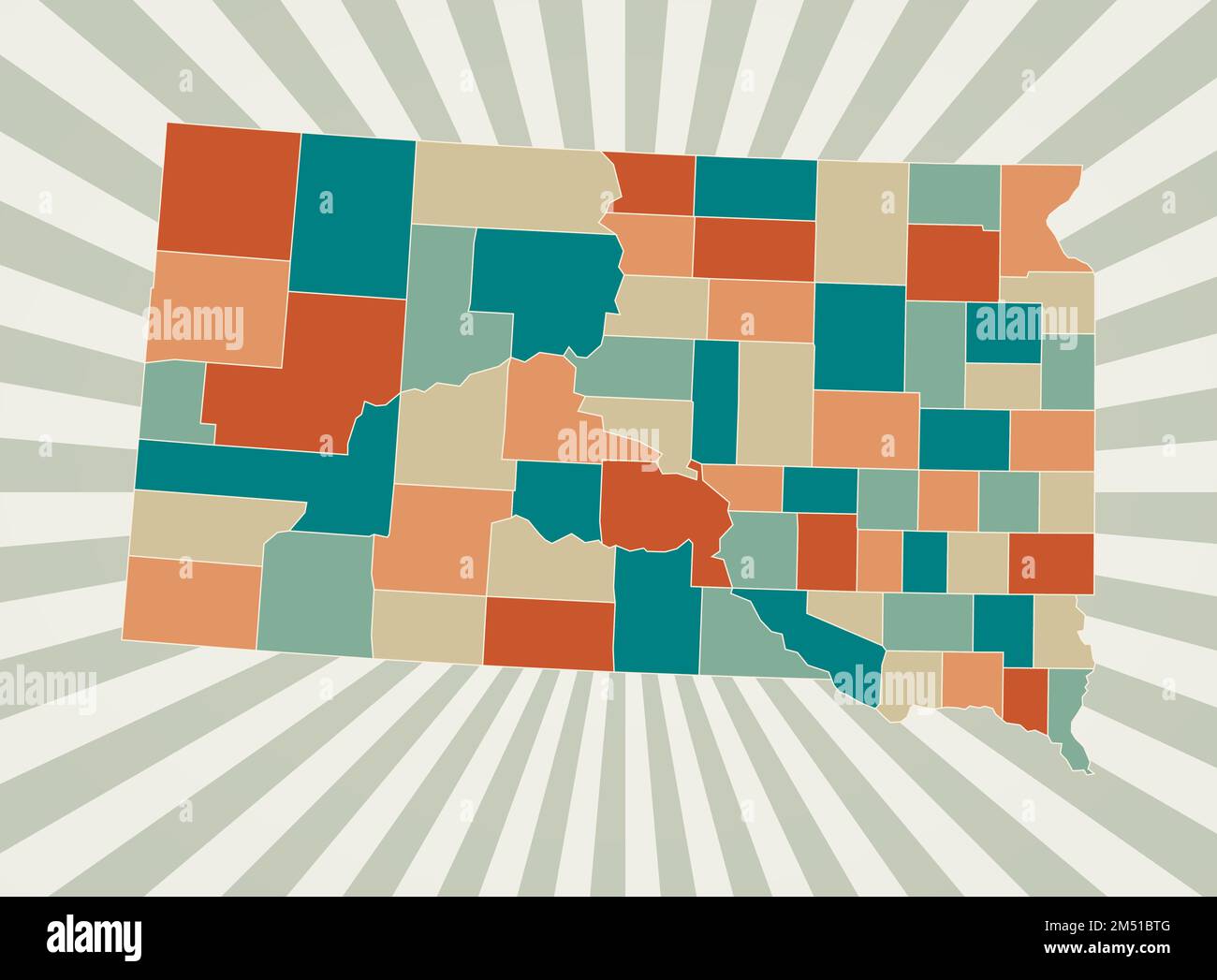 Colorable maps of south dakota