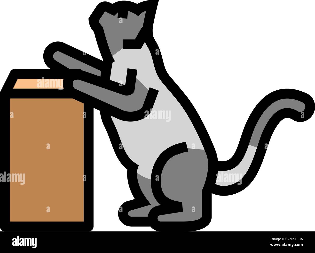 against preposition english color icon vector illustration Stock Vector ...