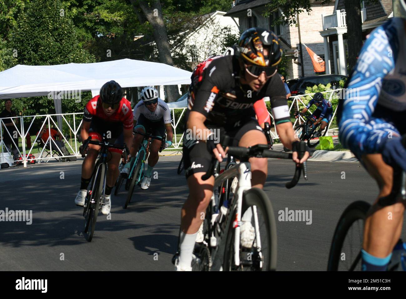 Women's Bicycle races at Lake Bluff Criterium 2022 Stock Photo - Alamy
