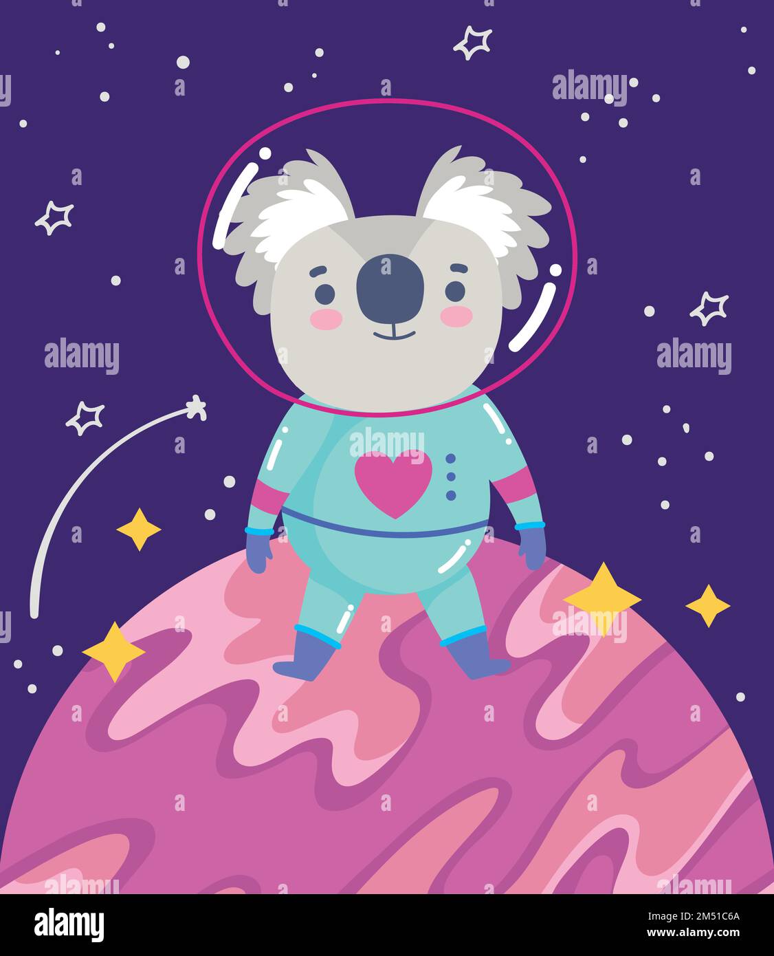 space cute koala astronaut Stock Vector Image & Art - Alamy