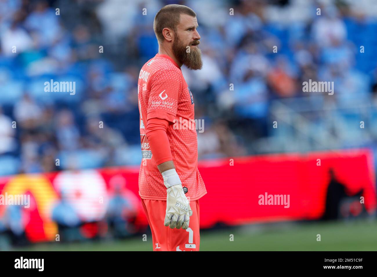 Andrew Redmayne of Sydney FC looks on during the match between Sydney ...