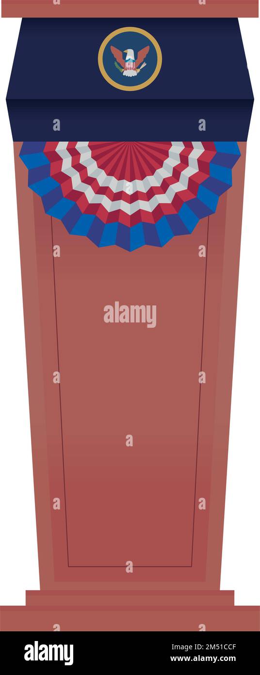 US president podium Stock Vector Image & Art - Alamy
