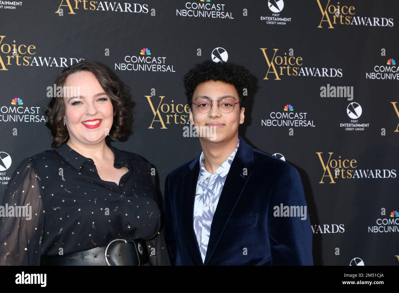LOS ANGELES - DEC 18: Susie Valerio, son at the Voice Arts Awards at ...
