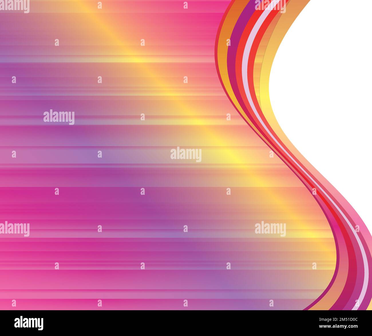 Abstract magenta and pink color wave design background vector Stock ...