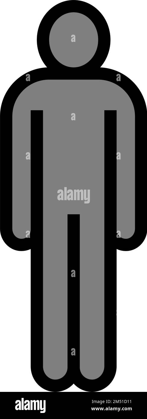 stand man people color icon vector illustration Stock Vector Image ...