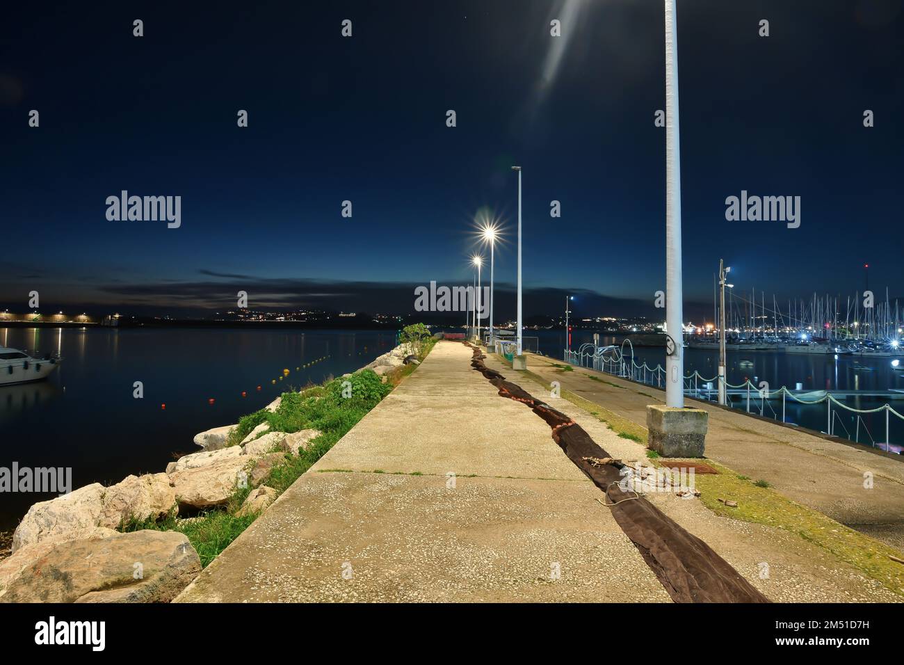 Image of the waterfront of Pozzuoli, a town in the province of Naples ...