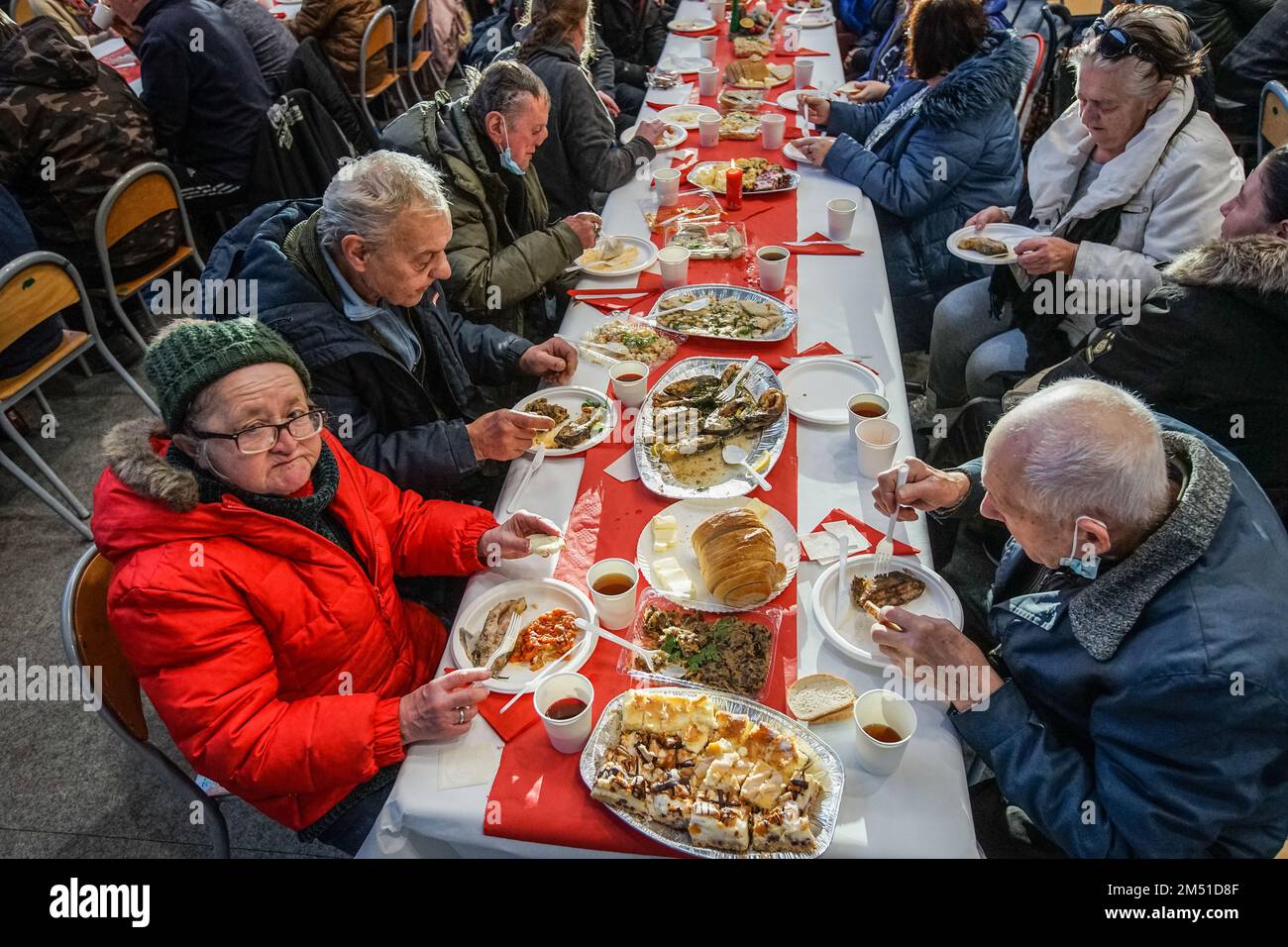 Sopot, Poland. 24th Dec, 2022. Over 300 people took part in the ...