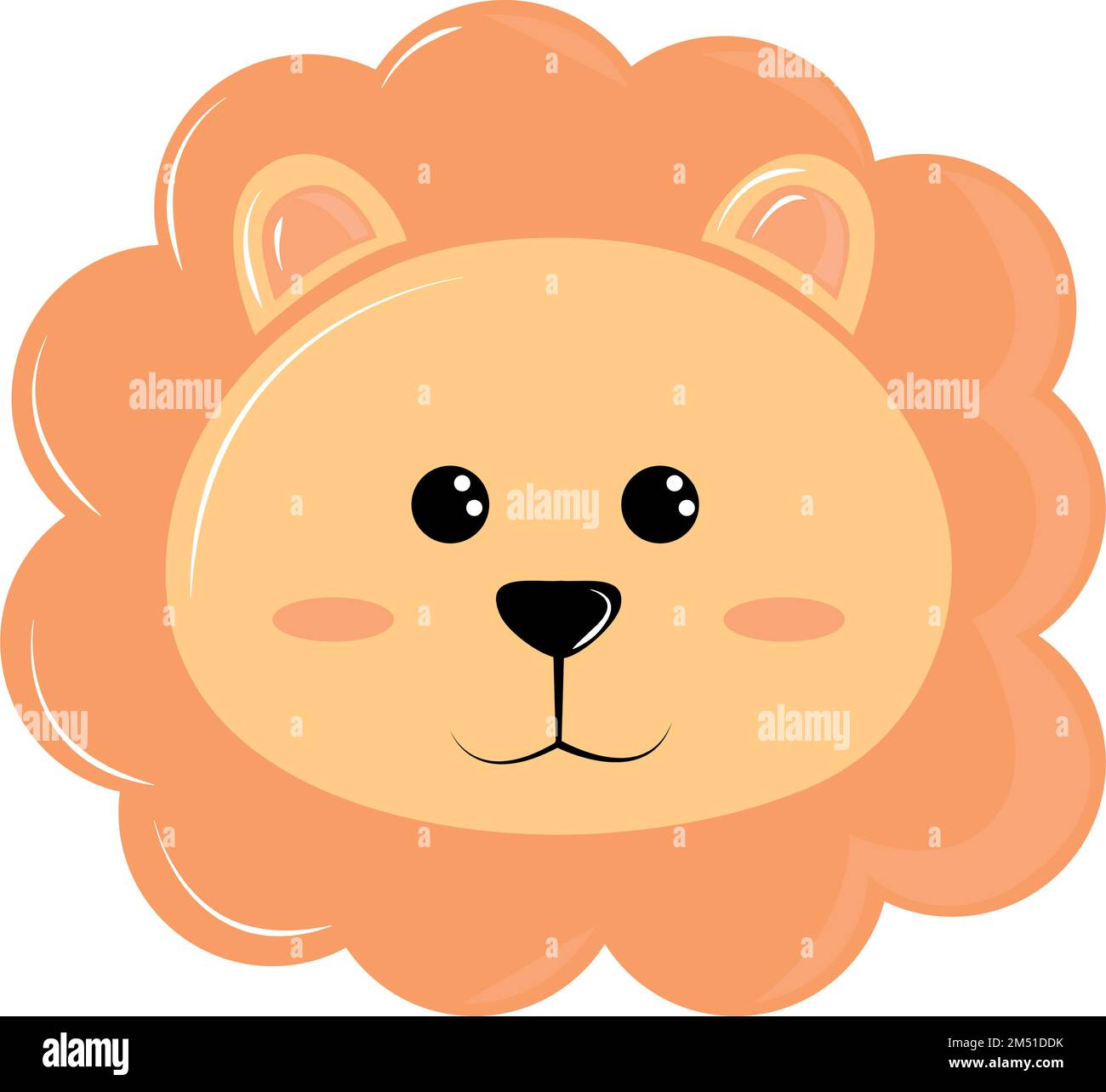 lion face cartoon Stock Vector Image & Art - Alamy