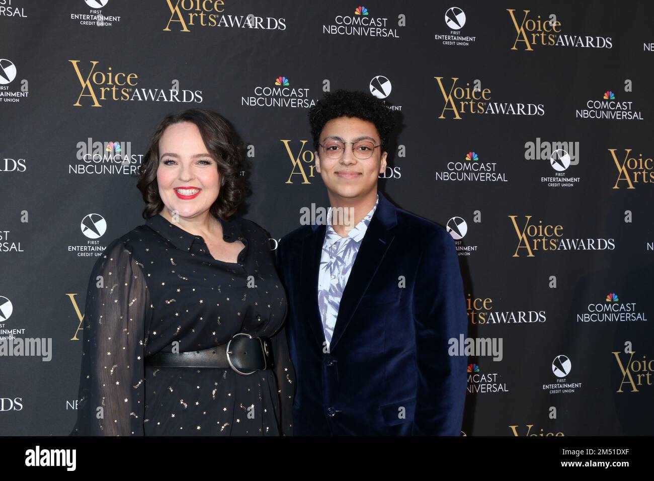 LOS ANGELES - DEC 18: Susie Valerio, son at the Voice Arts Awards at ...