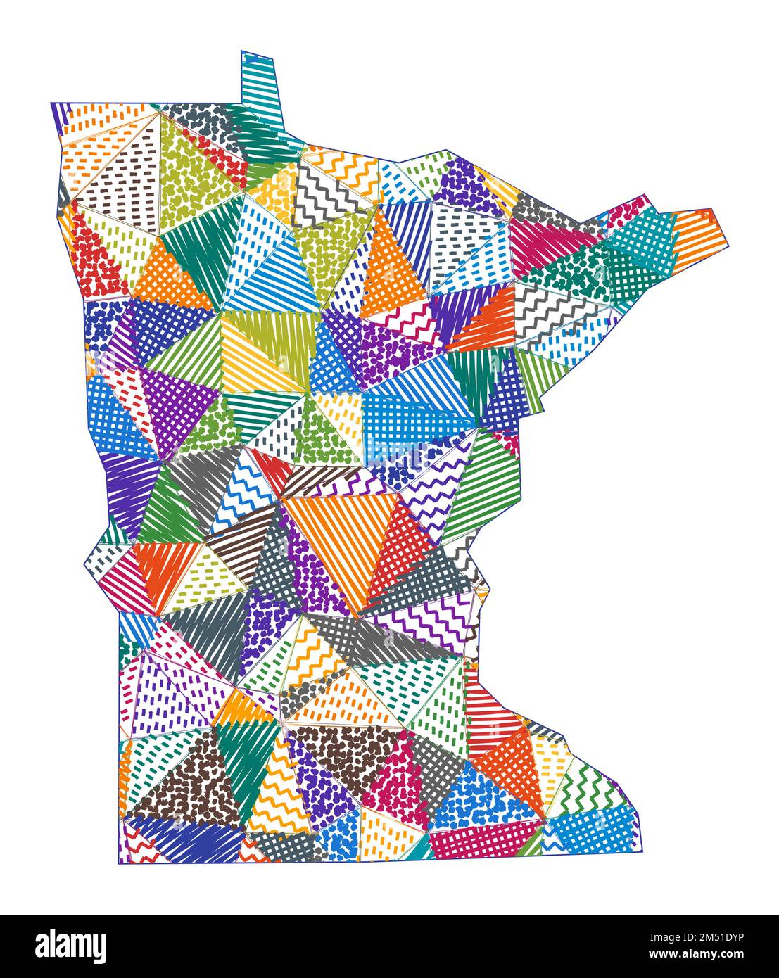 Minnesota outline vector hi-res stock photography and images - Alamy