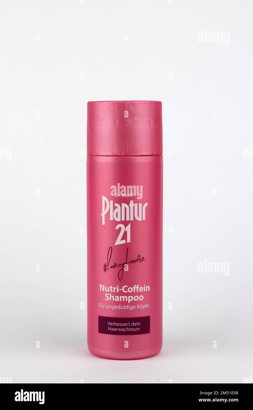 The Plantur 21 Hair Booster Serum isolated on a white background Stock ...