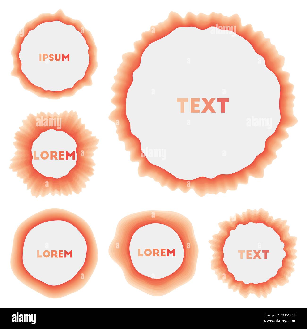 Colorful round banner. Amazing circular backgrounds. Trendy vector ...