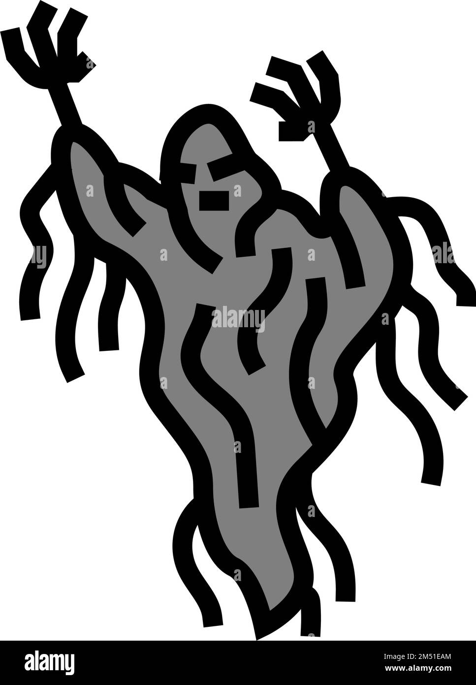 ghoul ghost color icon vector illustration Stock Vector Image & Art - Alamy