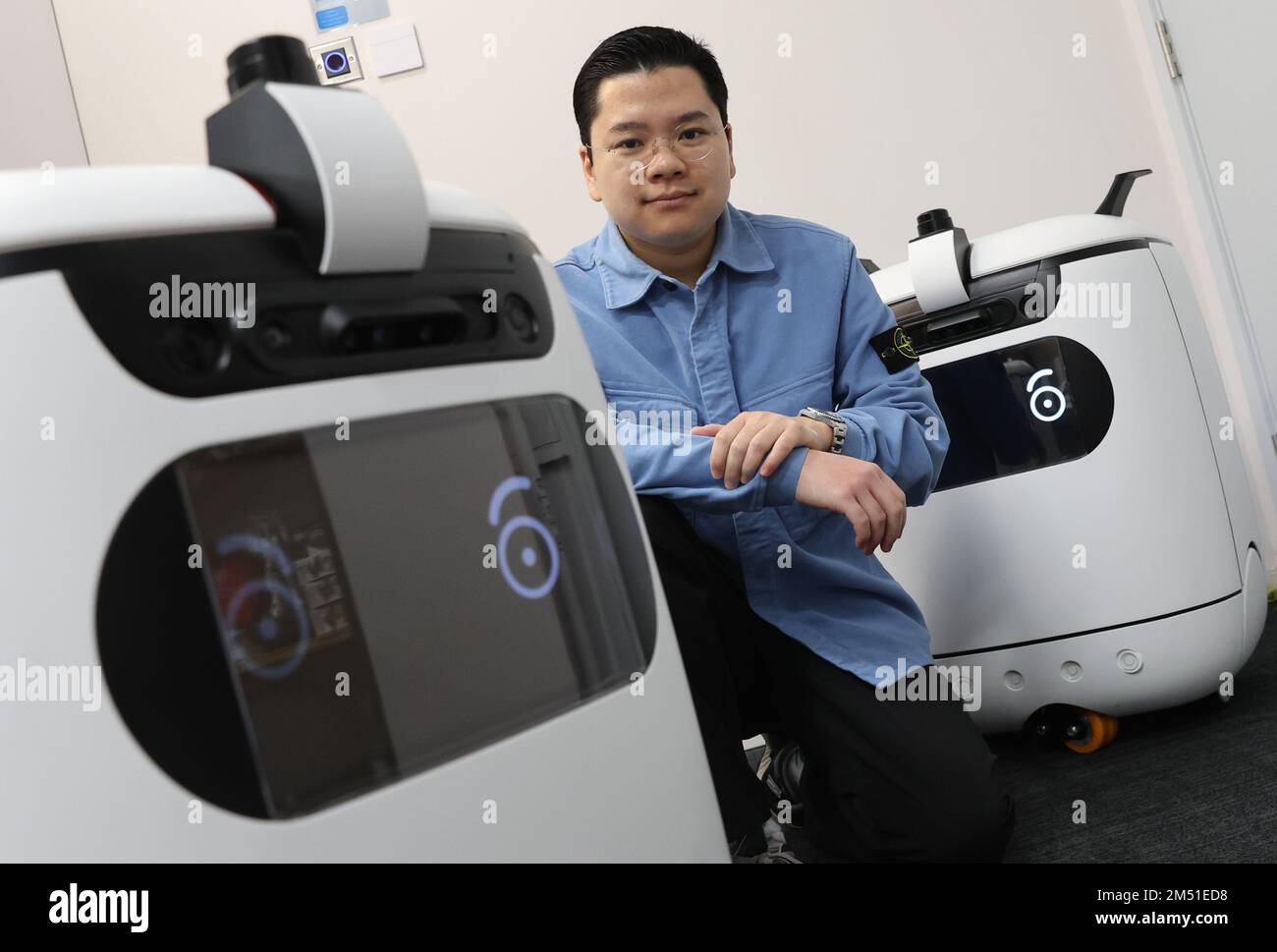 Victor Lee, Founder and CEO of Rice Robotics, poses for a picture at ...