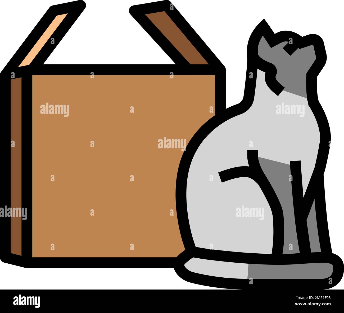 near preposition english color icon vector illustration Stock Vector ...