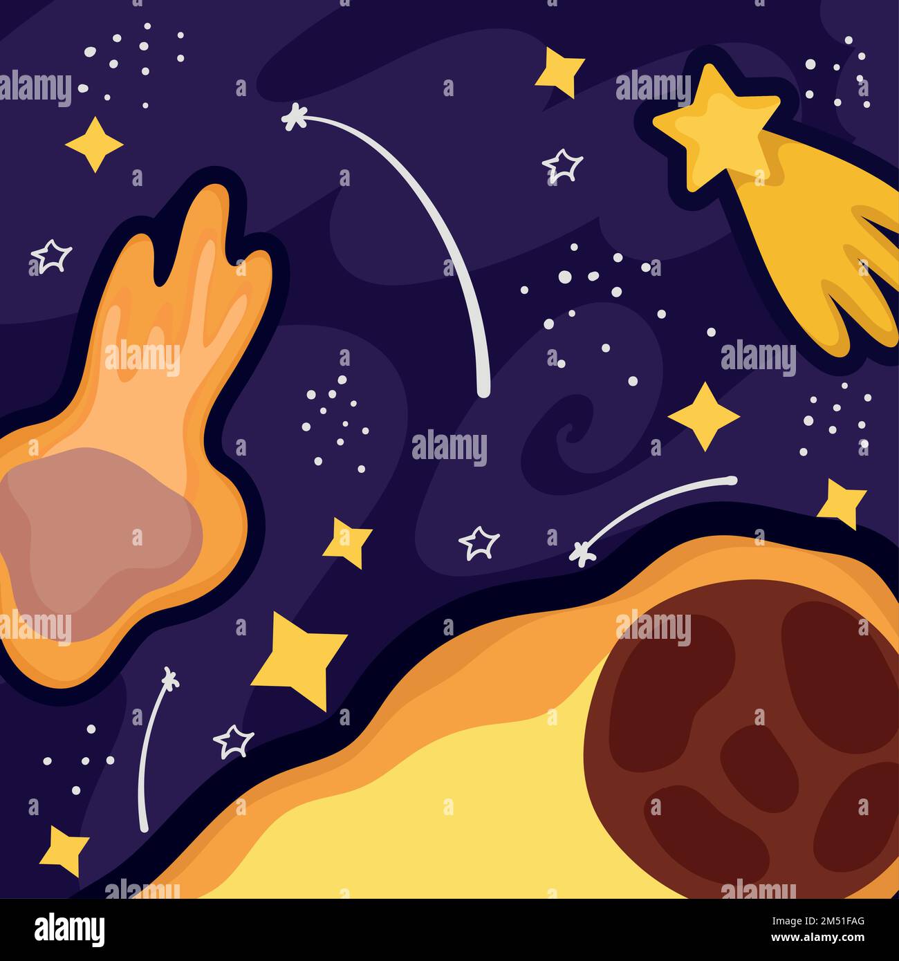 space asteroids and stars Stock Vector Image & Art - Alamy