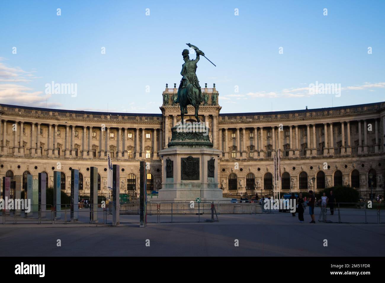 An old statue in the centre of the wonderful city of Vienna, Austria on ...