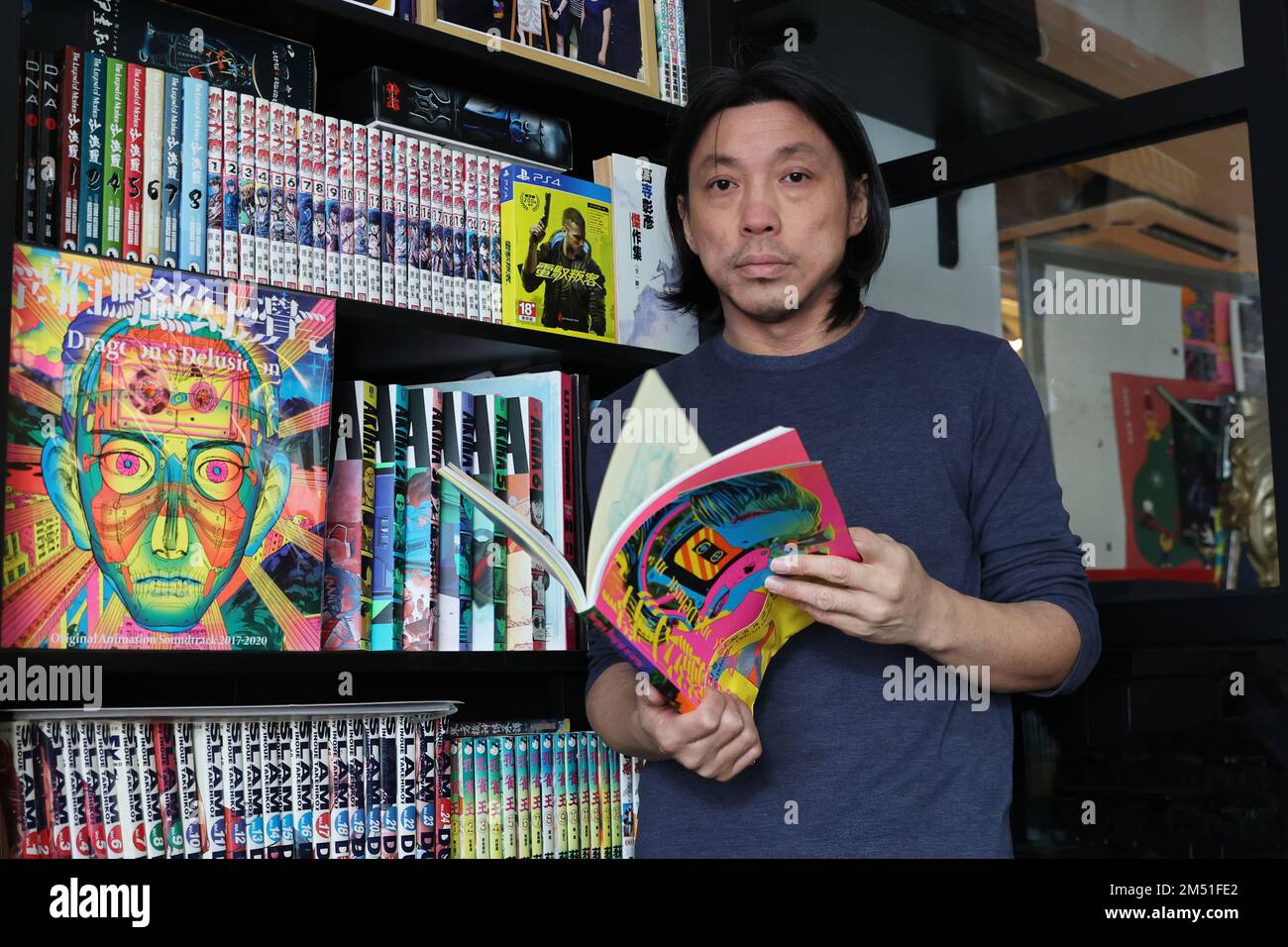 Animation artist Kong Kee poses for a picture in Kowloon Bay. Kong Kee ...