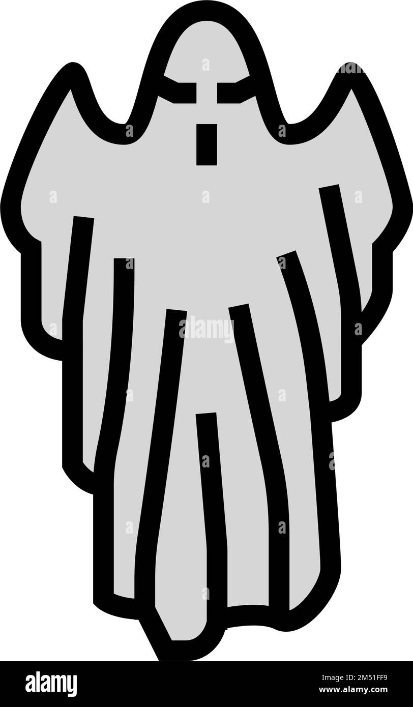 scary ghost color icon vector illustration Stock Vector Image & Art - Alamy