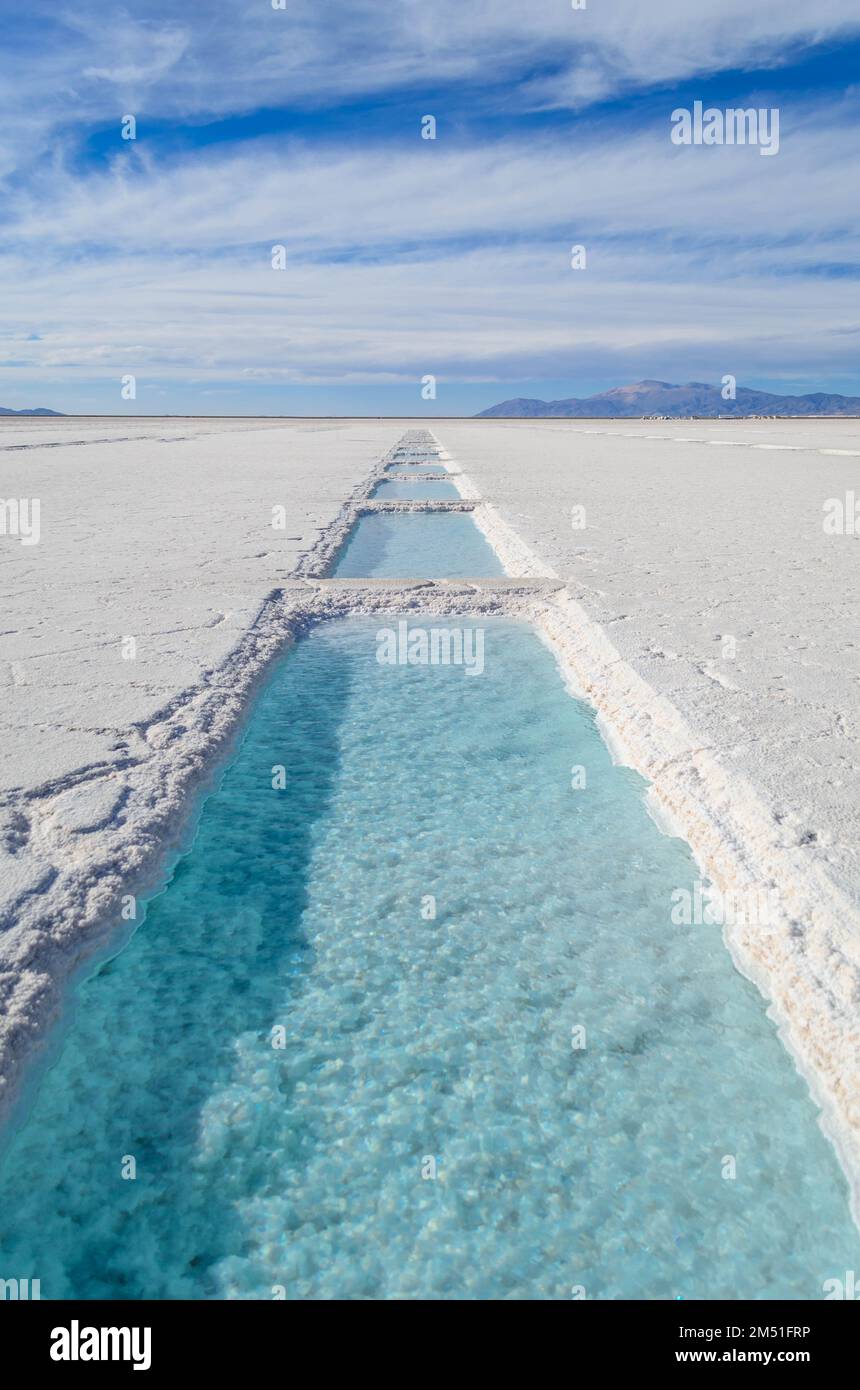 Salt evaporation pools hi-res stock photography and images - Alamy
