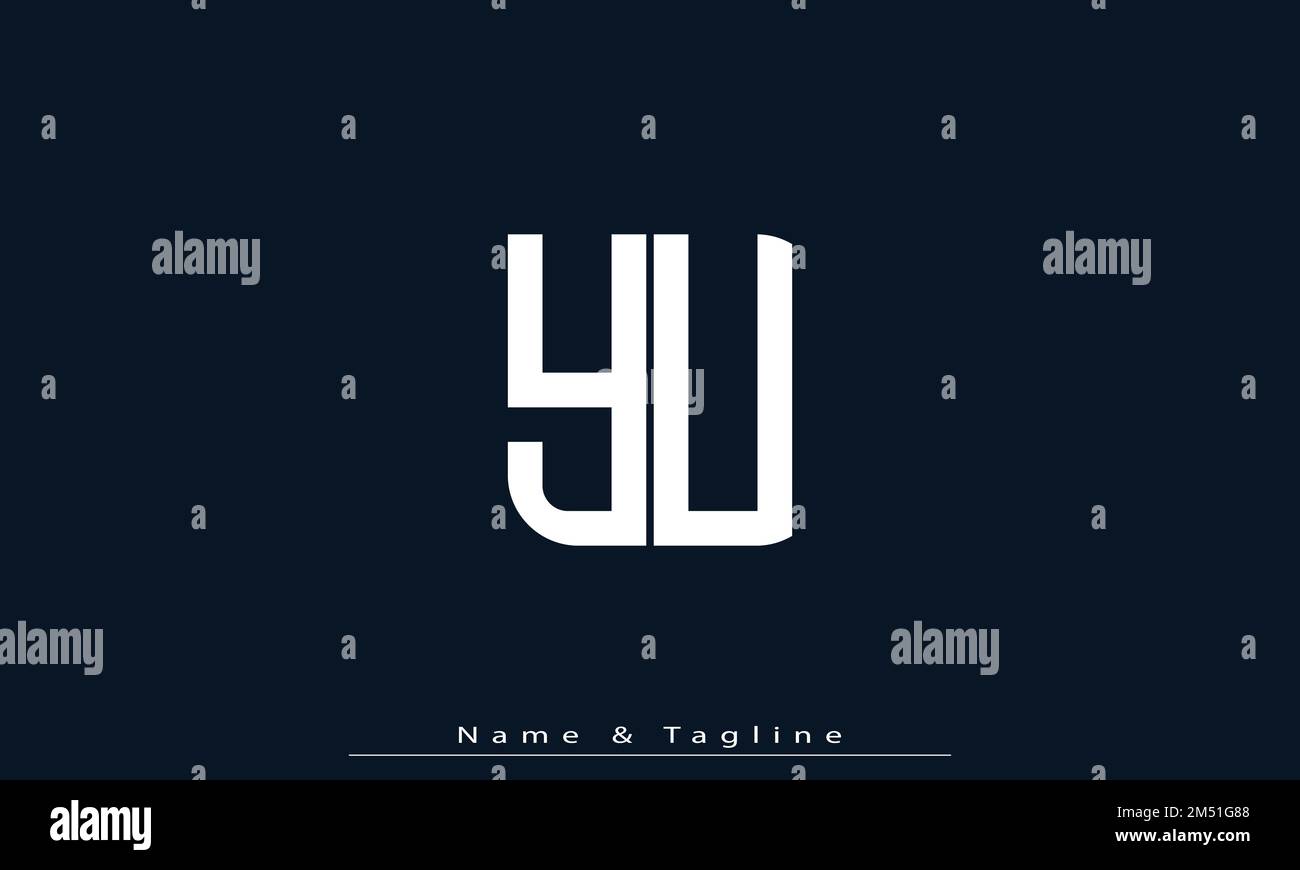 Alphabet letters Initials Monogram logo YU , UY Stock Vector Image ...