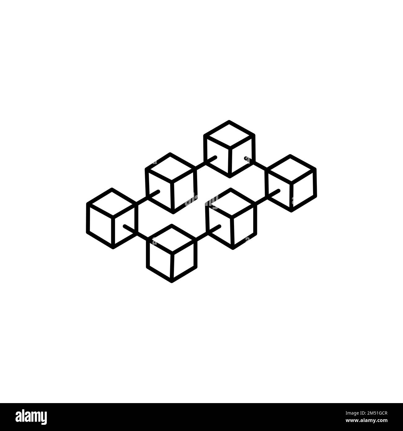 Blockchain technology vector outline concept icon or logo element Stock ... Blockchain technology vector outline concept icon or logo element Stock ...
