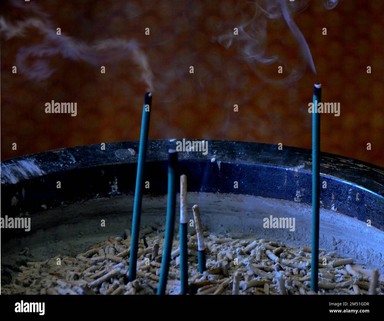 Incense sticks burning at Daisho-in temple, Miyajima island ...