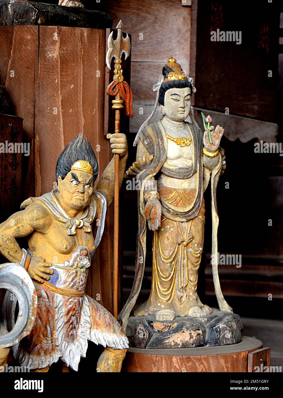 Buddhist sculptures at Daisho-in temple, Miyajima Island, Itsukushima ...