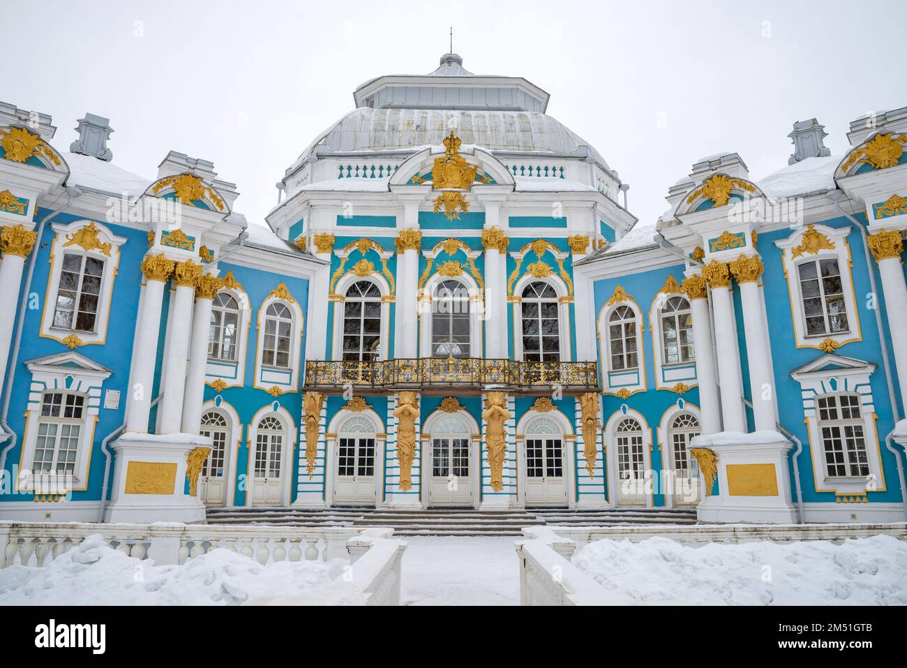 PUSHKIN, RUSSIA - MARCH 08, 2022: Hermitage Pavilion close-up ...