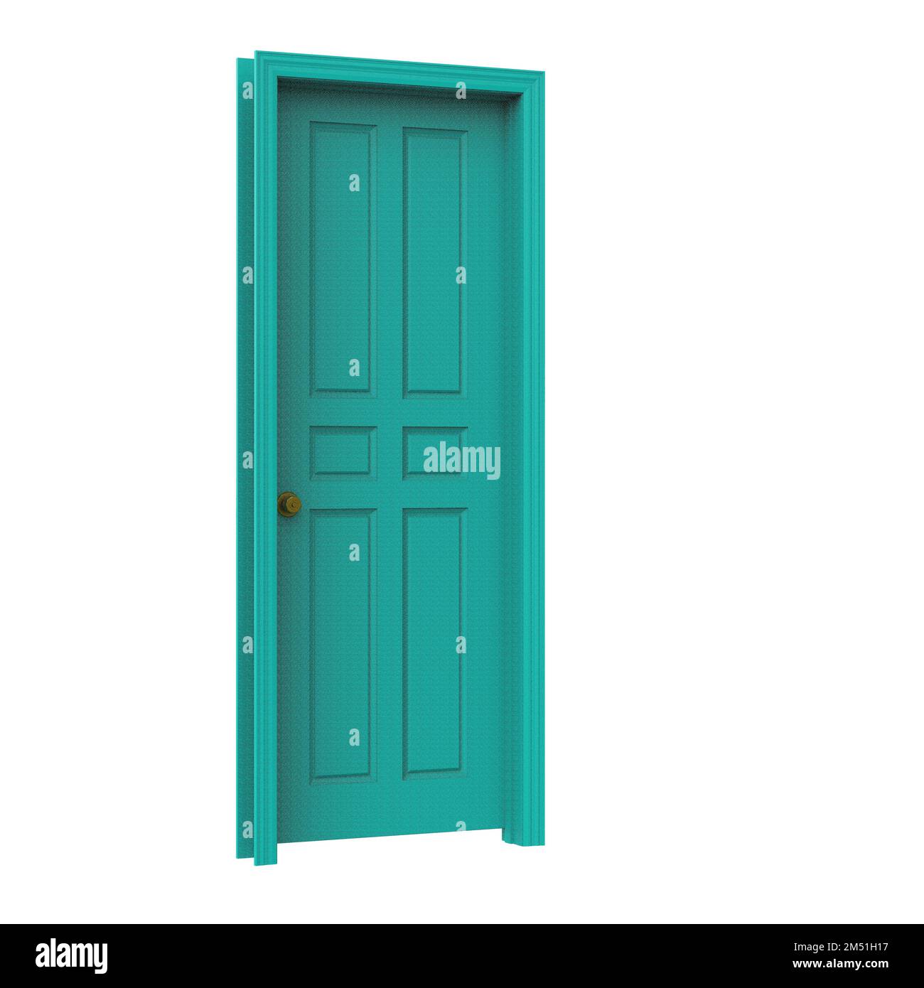 open isolated interior door closed 3d illustration rendering Stock ...