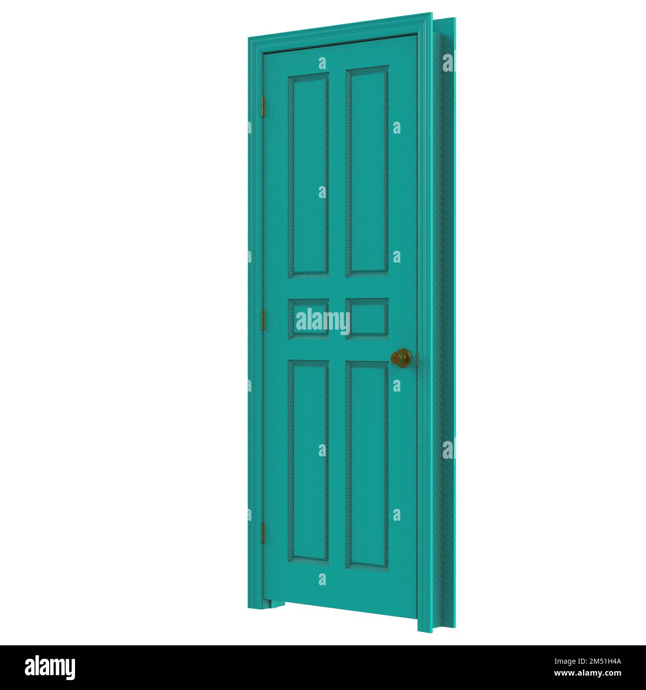 open isolated interior door closed 3d illustration rendering Stock ...