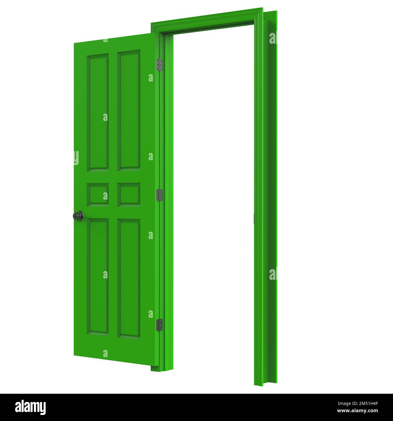 open isolated interior door closed 3d illustration rendering Stock ...