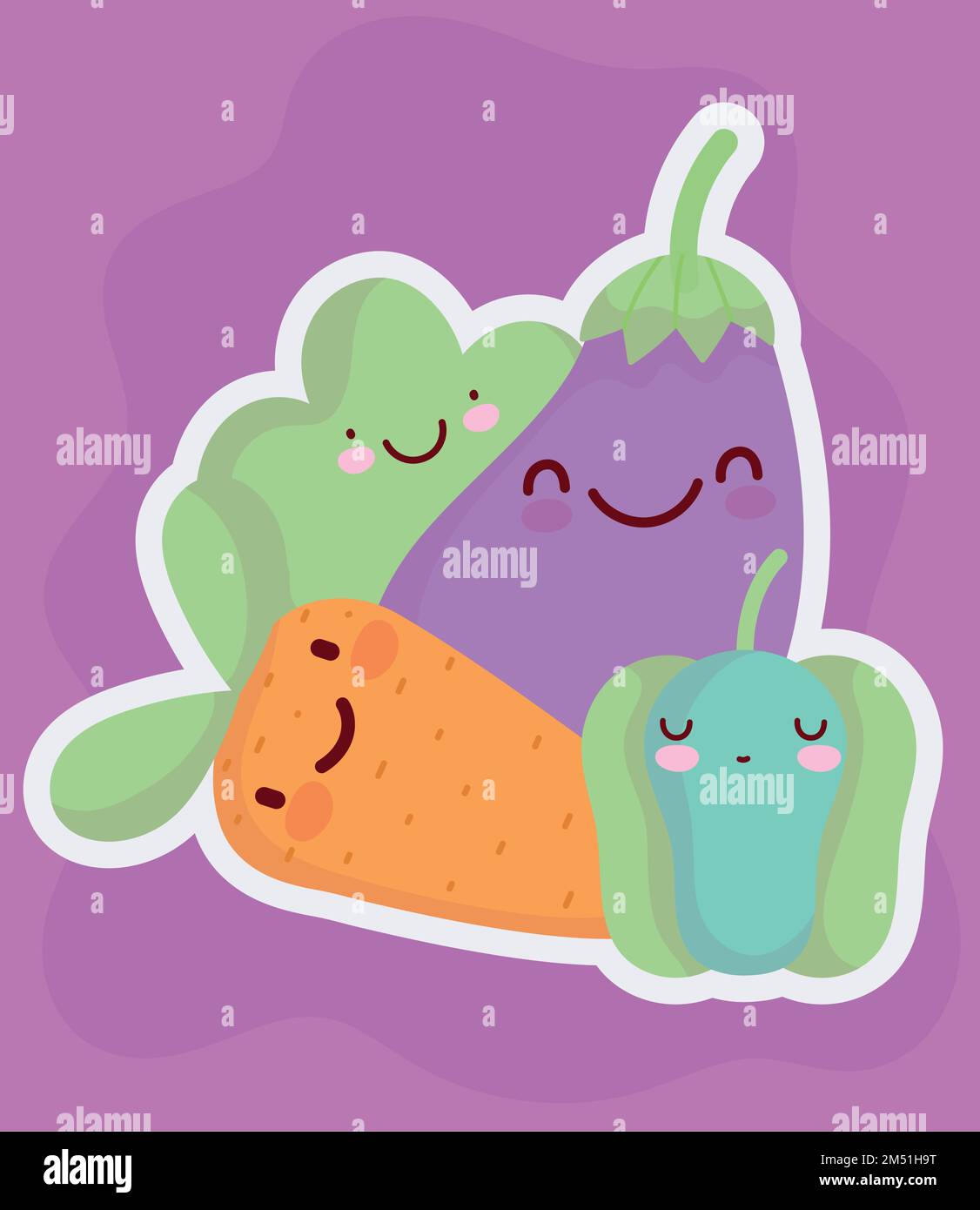 cute vegetables food Stock Vector Image & Art - Alamy