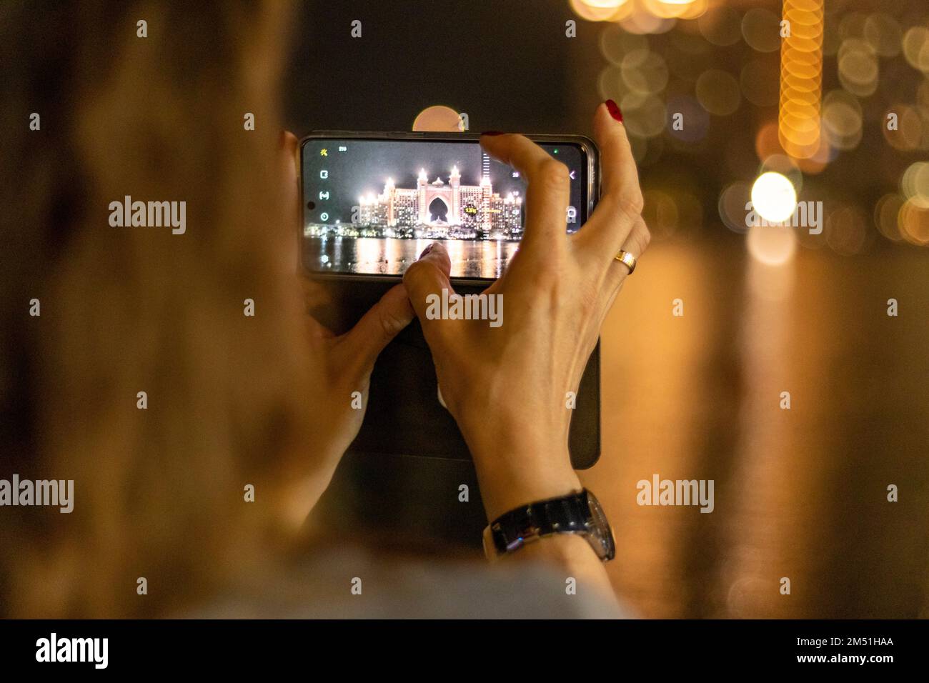 Woman taking shot city hi-res stock photography and images - Alamy