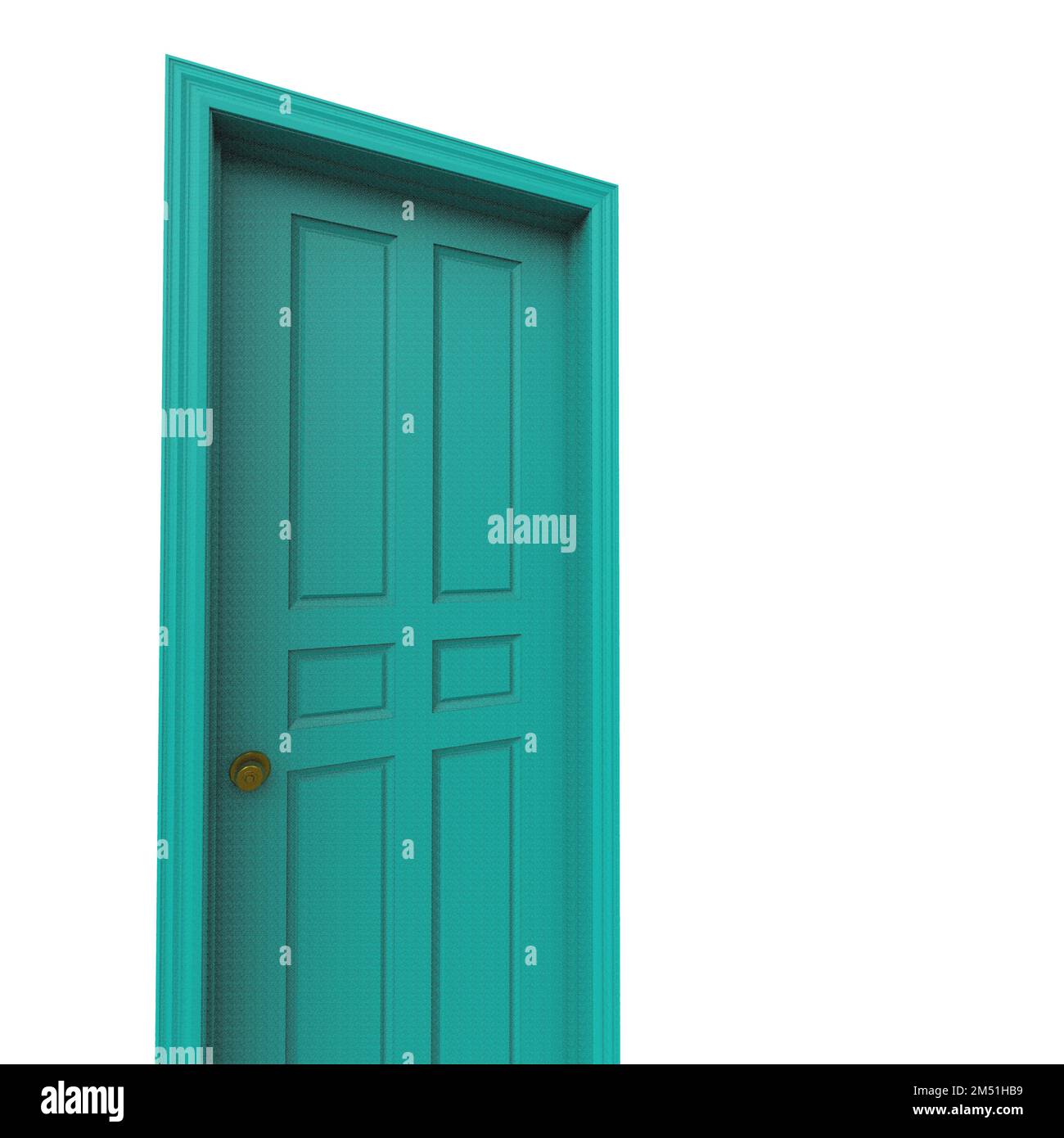 open isolated interior door closed 3d illustration rendering Stock ...