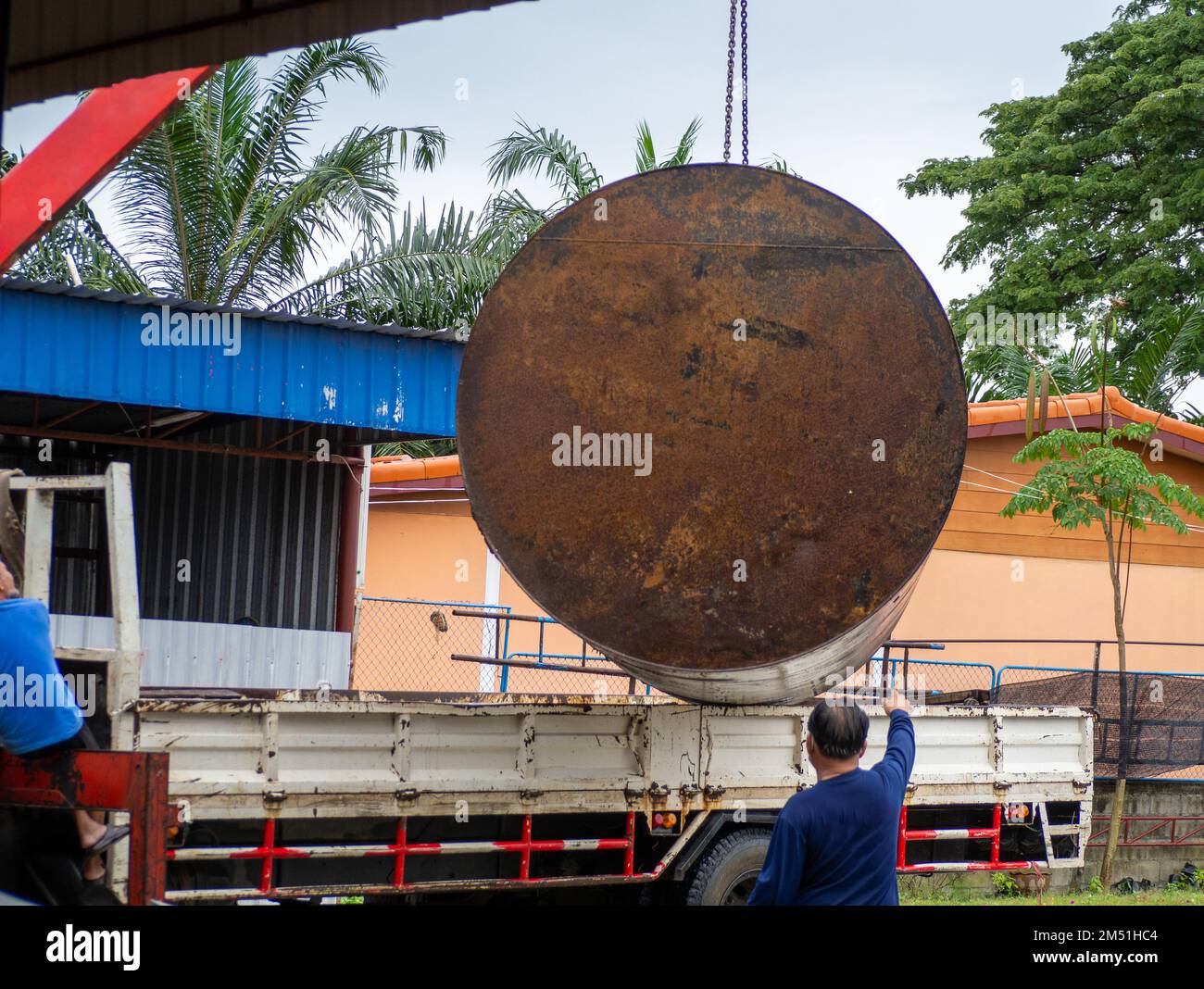 Storage tank collapse hi-res stock photography and images - Alamy